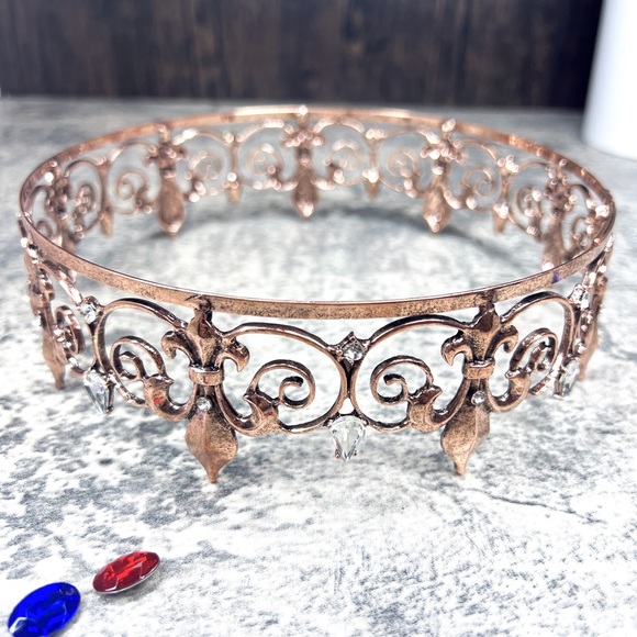 Accessories | King Crown For Mens Goth Prince Prom Party Hats Halloween ...